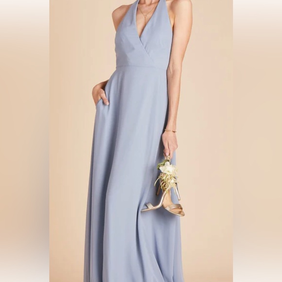Birdy Grey | Dresses | Birdy Grey Dusty Blue Bridesmaid Dress Size Xl ...